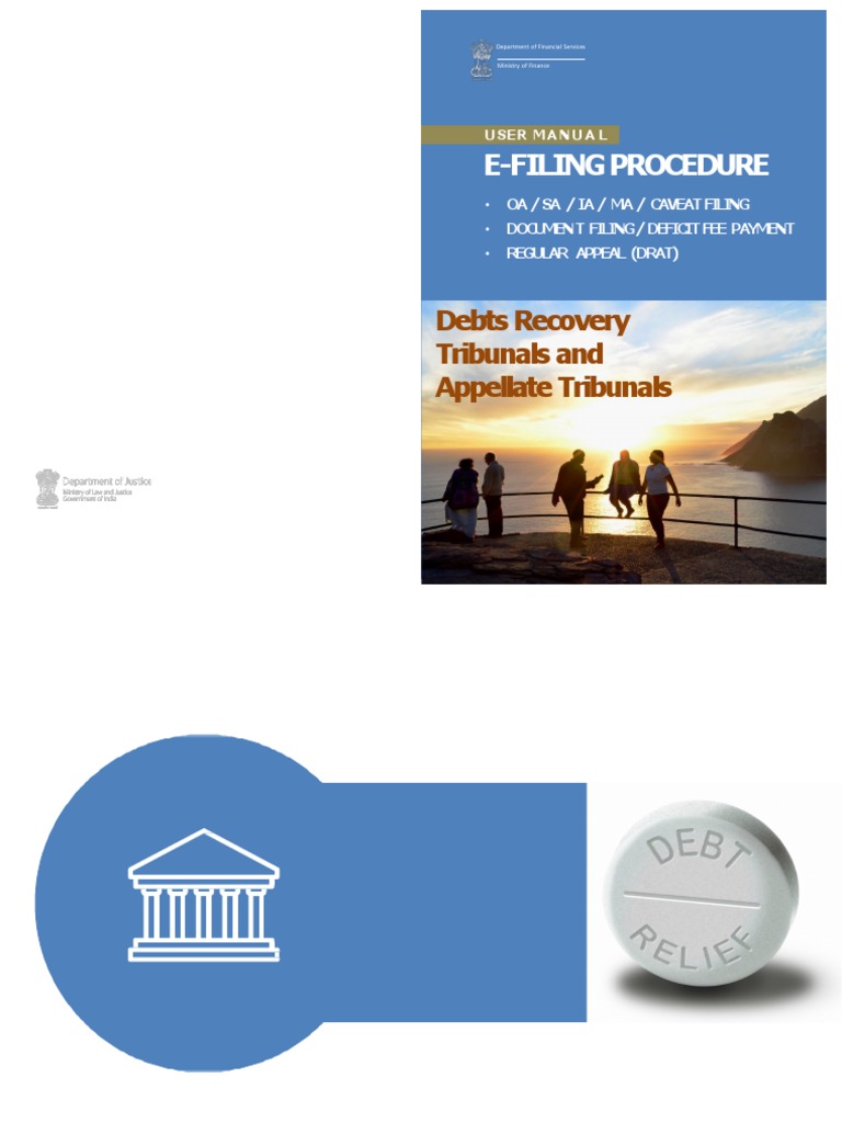 E-Filing User Manual for DRT Applications | PDF | Credit Card | Debit Card