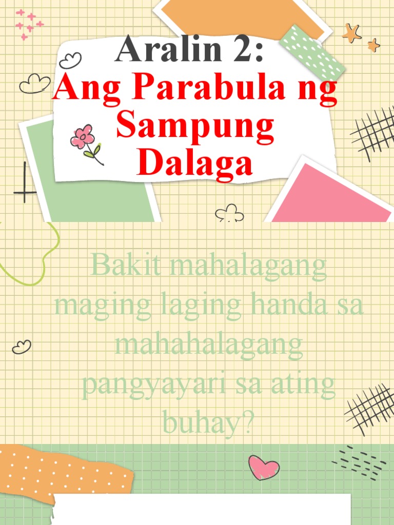 Aralin 2 Ang Parabula NG Sampung Dalaga | PDF