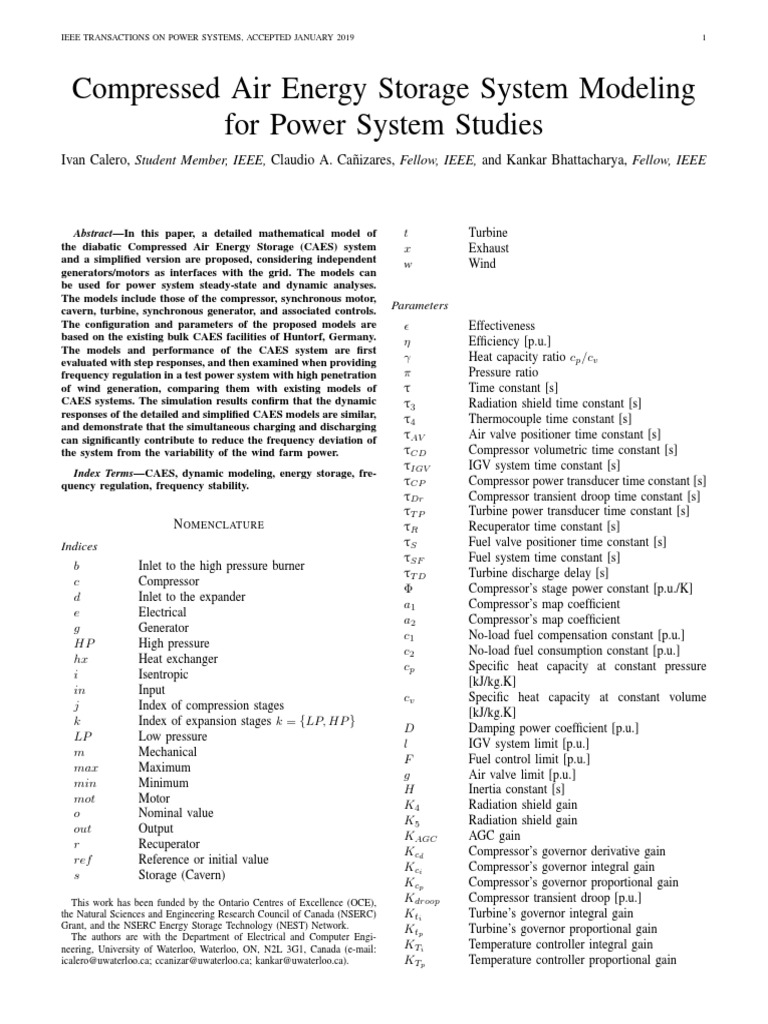 Calero Caes Model Power System | PDF | Gas Turbine | Energy Technology