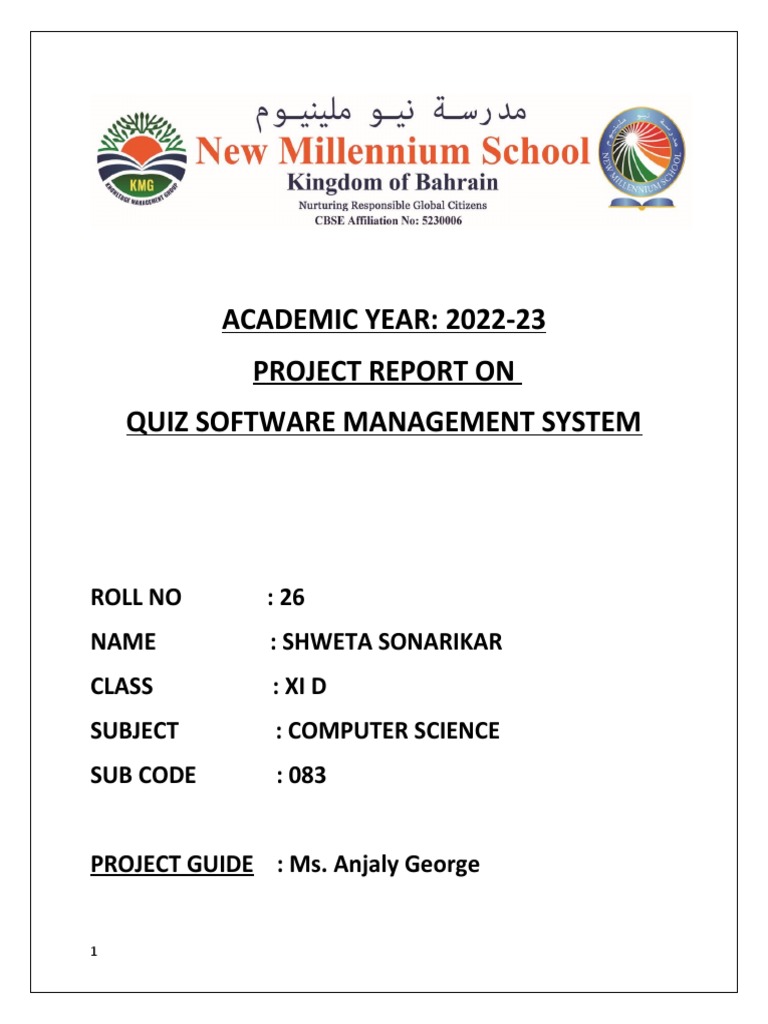 COMPUTER PROJECT - Shweta 11D | PDF | Programming | Computer Program