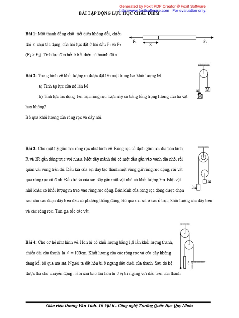 [123doc] - bai-tap-tu-luan-phan-dong-hoc-chat-diem-2-ppt | PDF