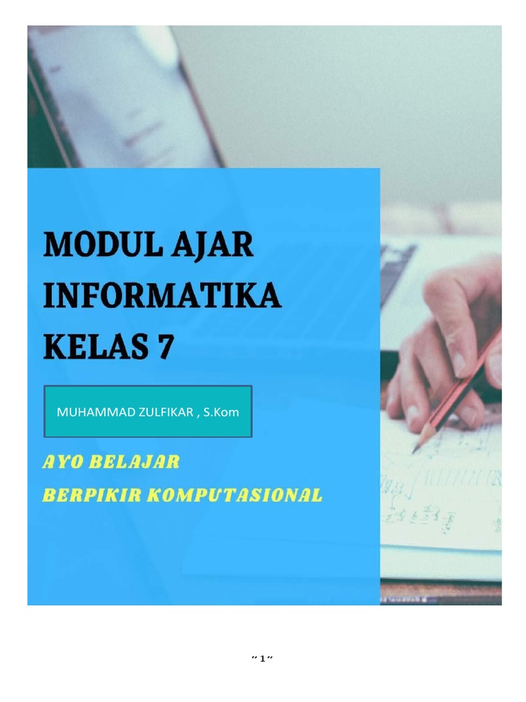 MODUL AJAR - Informatika Bab 2 (Berfikir Komputational) | PDF