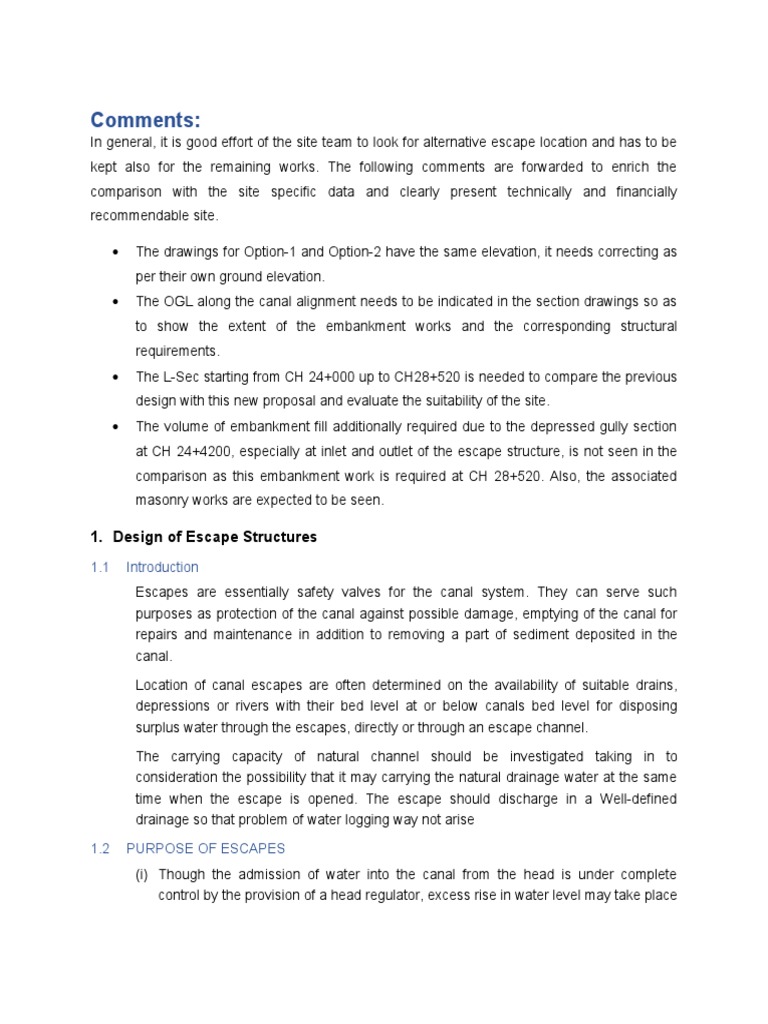 Welmel Feeder Canal Escape at 24+420 - Edited Seid | PDF | River | Canal