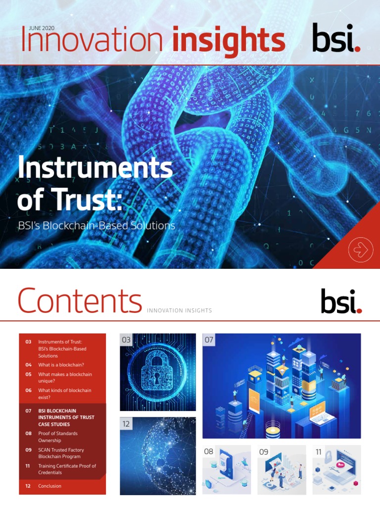 Blockchain White Paper Bsi and Trace Labs Trusted Factory PDF | PDF ...