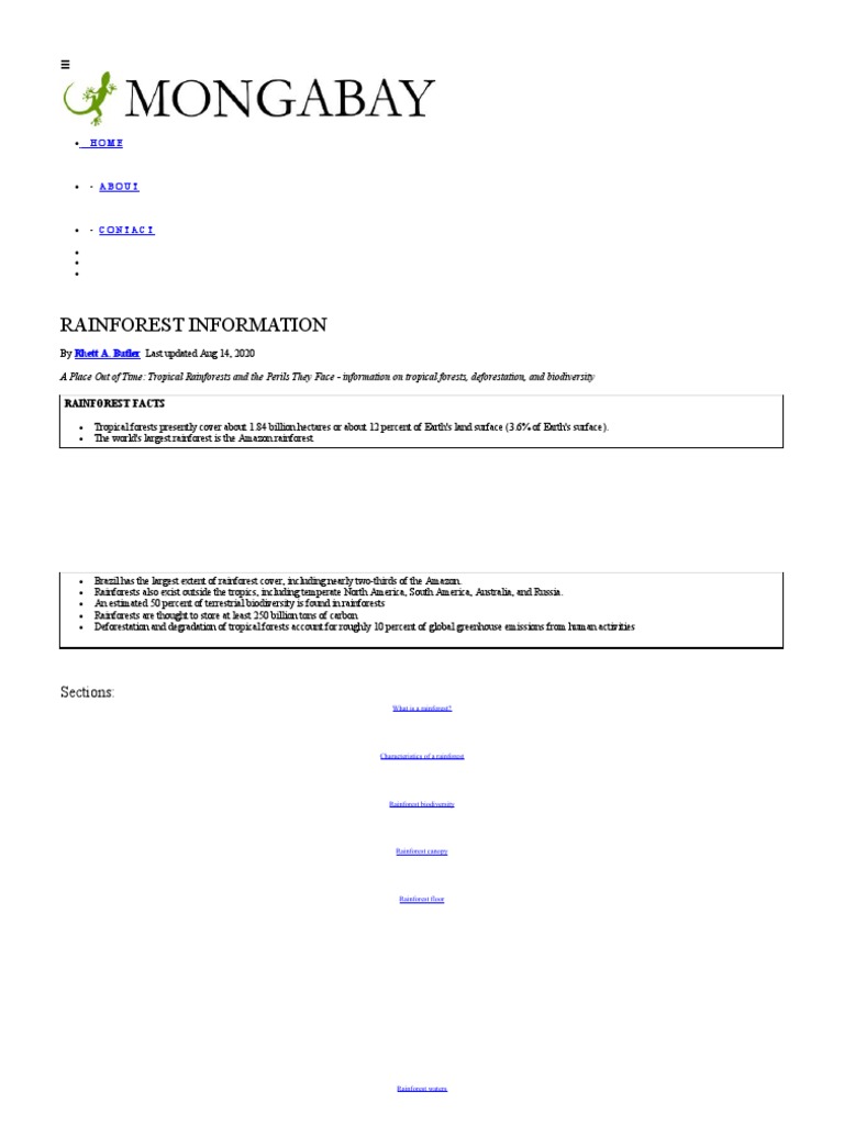 Rainforest | PDF | Amazon Rainforest | Canopy (Biology)