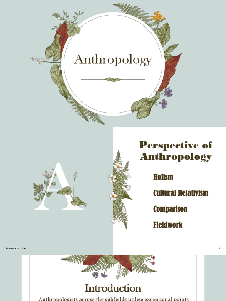 Intro to Anthropological Concepts | PDF | Anthropology | Relativism