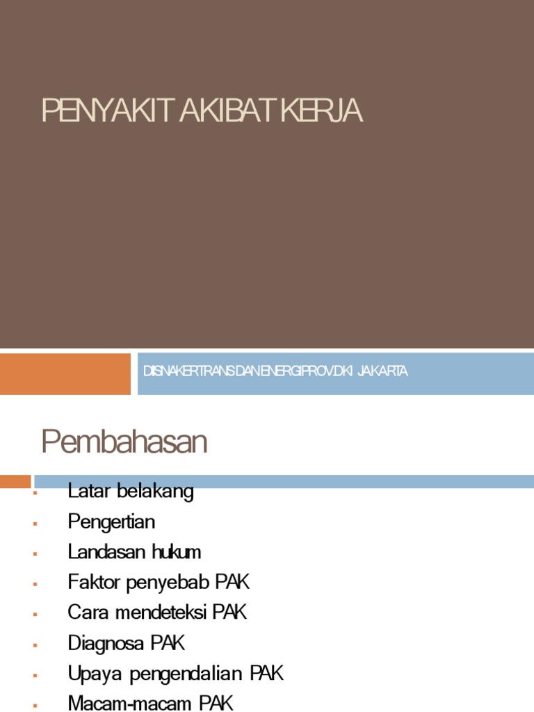 04.penyakit Akibat Kerja Komplit PDF | PDF