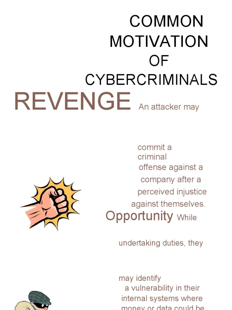 Common Motivation Of Cybercriminals Pdf Denial Of Service Attack