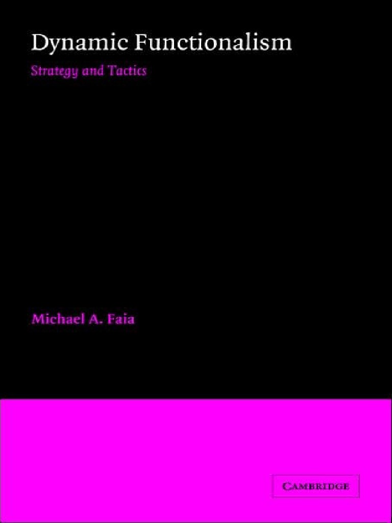Dynamic Functionalism Strategy and Tactics American Sociological ...
