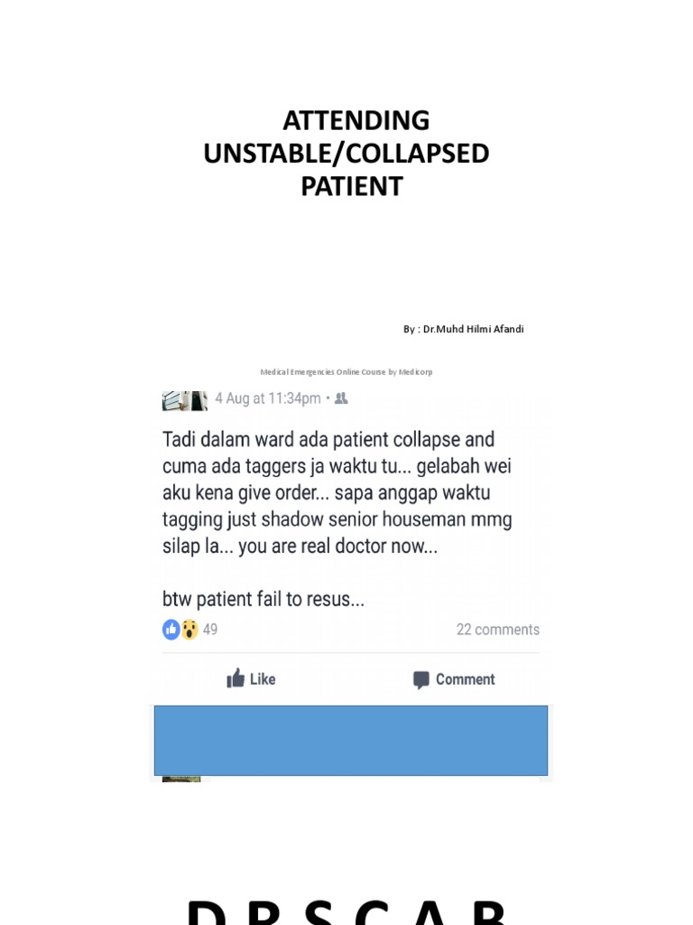 Unstable Patient - Online PDF | PDF | Cardiopulmonary Resuscitation ...