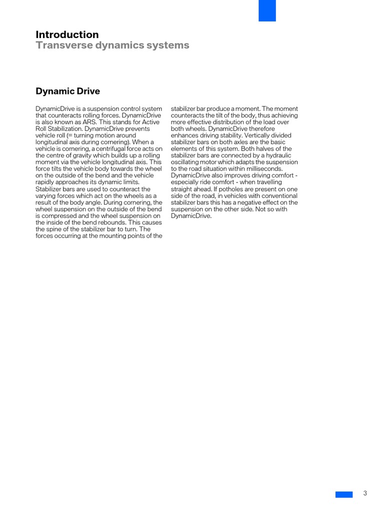 BMW E60 Dynamic Drive | PDF | Axle | Valve