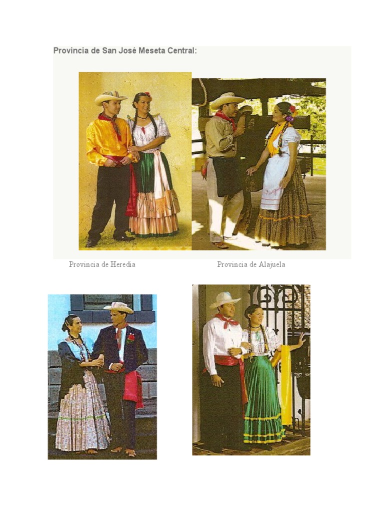 Trajes Típicos de Cartago y Valle Central | PDF | Ropa | Apariencia humana
