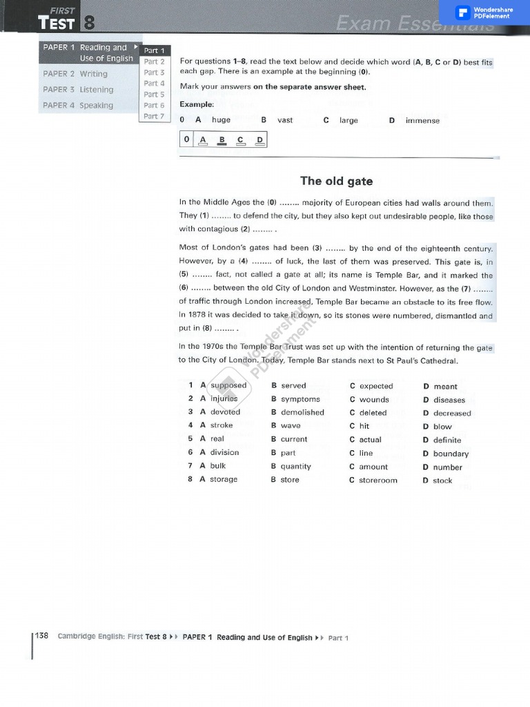 Test 8 - National Geographic Exam Essentials 1-7 | PDF