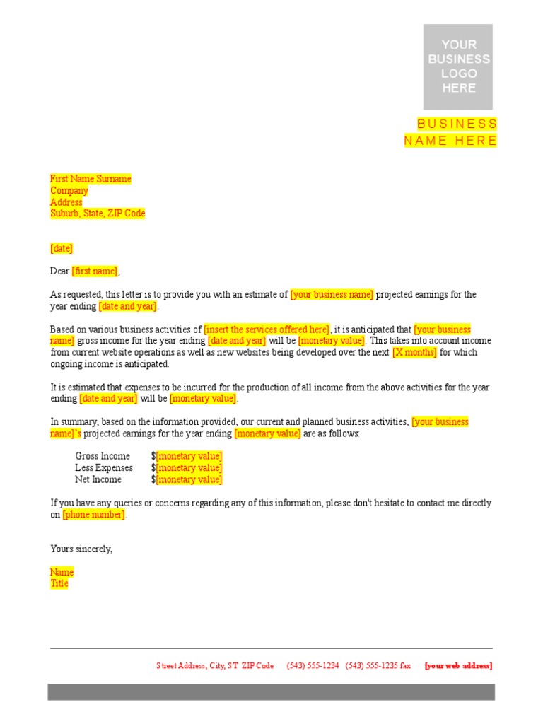 Business Earnings Estimate | PDF