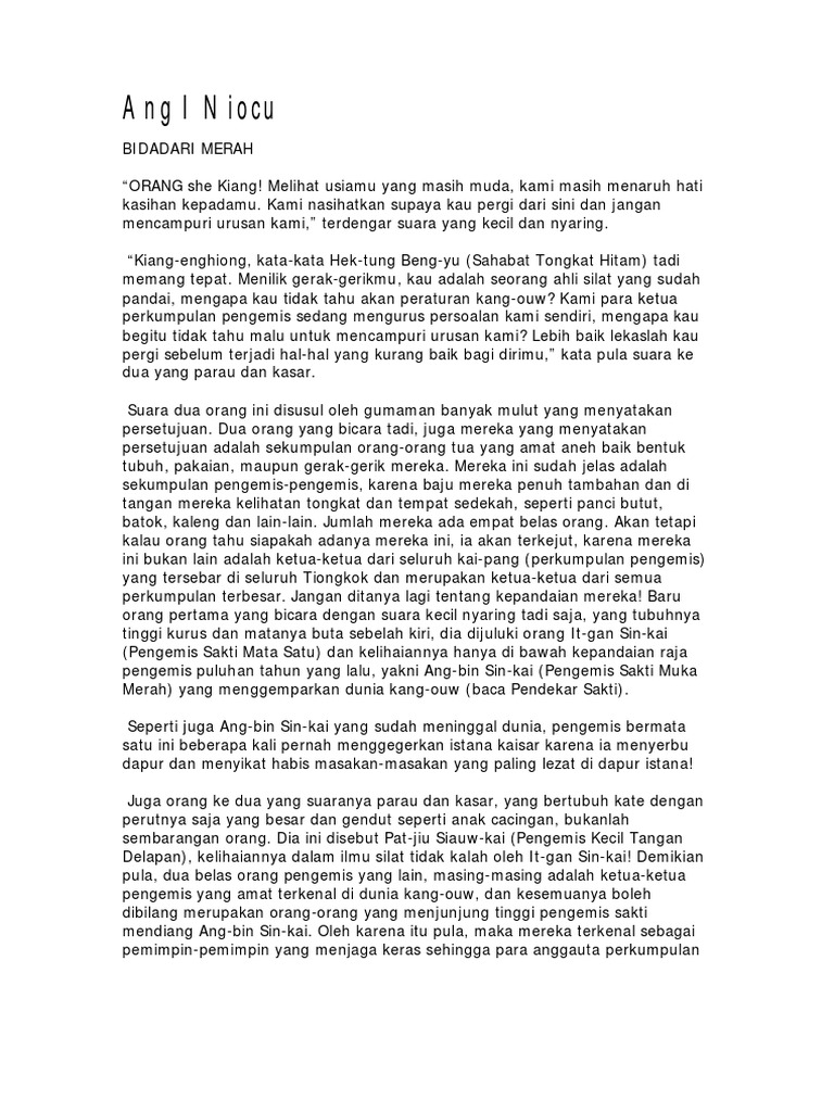 002 Bidadari Merah (Ang I Niocu) | PDF