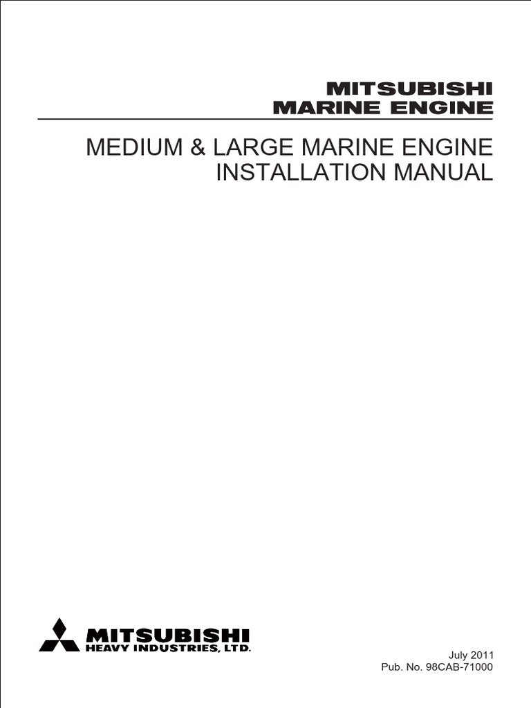 Installation Manual - MHI PDF | PDF | Internal Combustion Engine | Machines