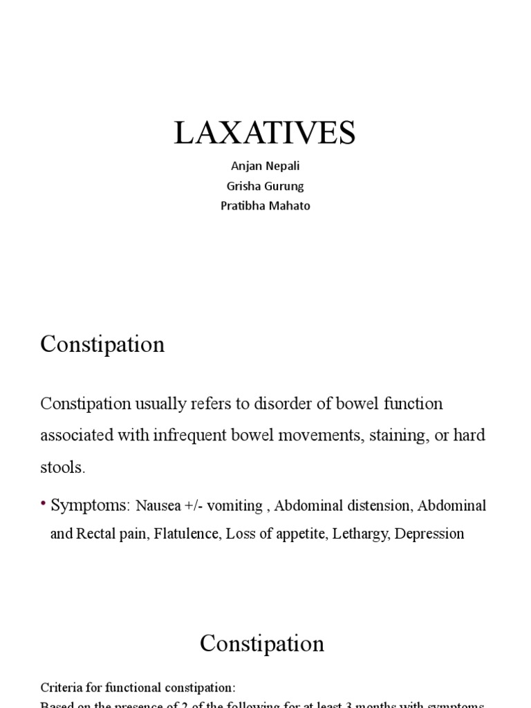 Laxatives | PDF | Constipation | Dietary Fiber