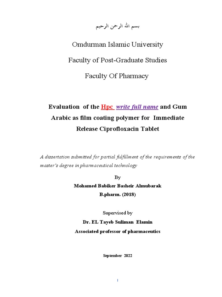 Film Coat of Ciprofloxacin Using HPC Ans Povidone | PDF | Tablet ... Film Coat of Ciprofloxacin Using HPC Ans Povidone | PDF | Tablet ...