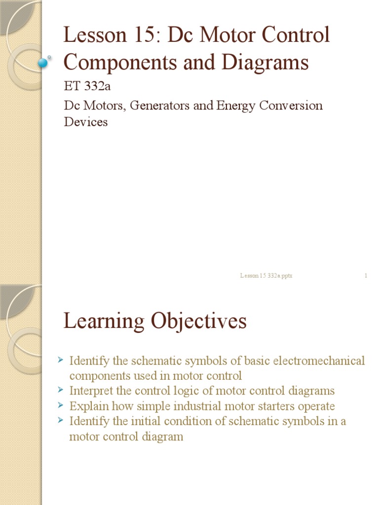 15 DC Motor Control Components and Diagrams - PPSX | PDF | Relay ...