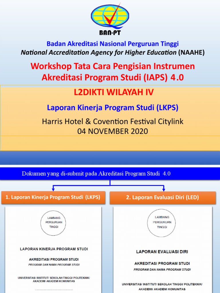Paparan - Instrumen Akreditasi Program Studi 4.0 - LKPS | PDF