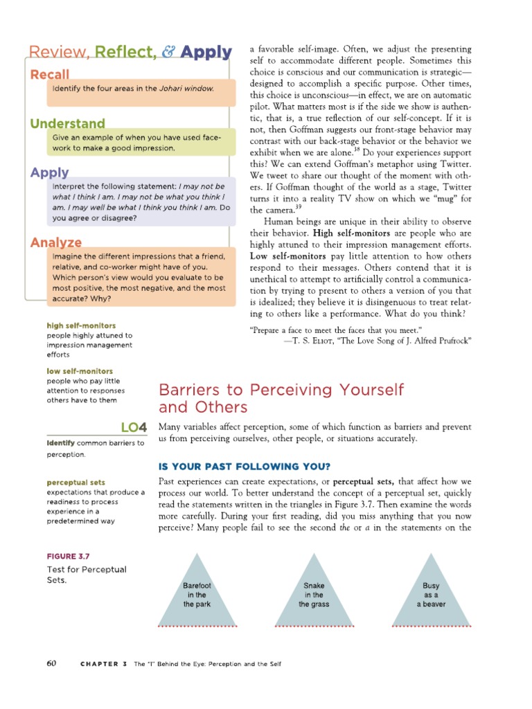 8 - Perception - Barriers - Gamble 2013 | PDF