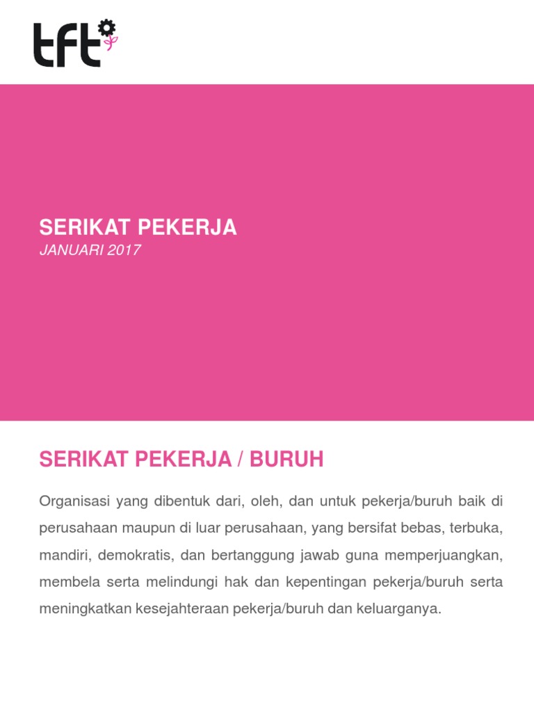 Presentasi Serikat Pekerja TFT | PDF