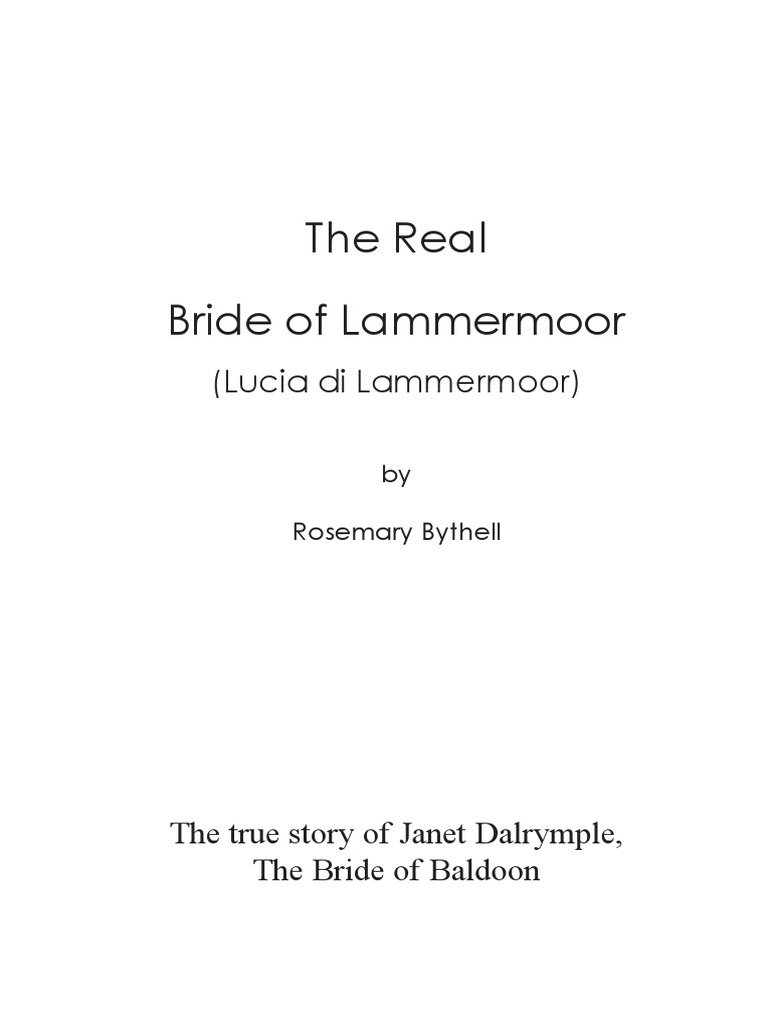 Bride of Lammermoor PDF | PDF | Lucia Di Lammermoor