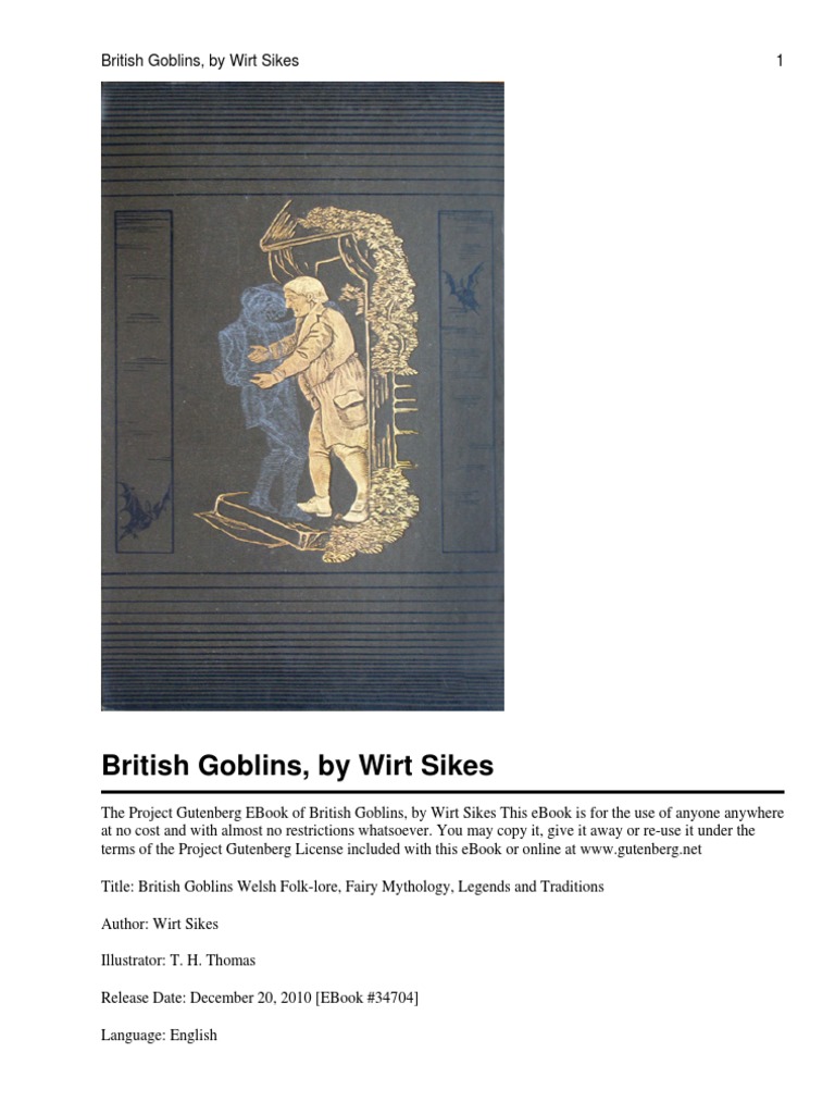 British Goblins Pdf Pdf Fairies Elves