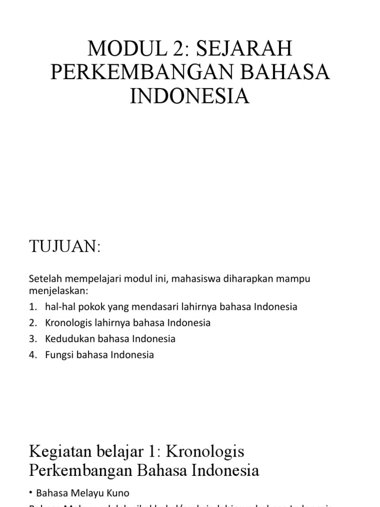 Bahasa Ind Modul 2 | PDF