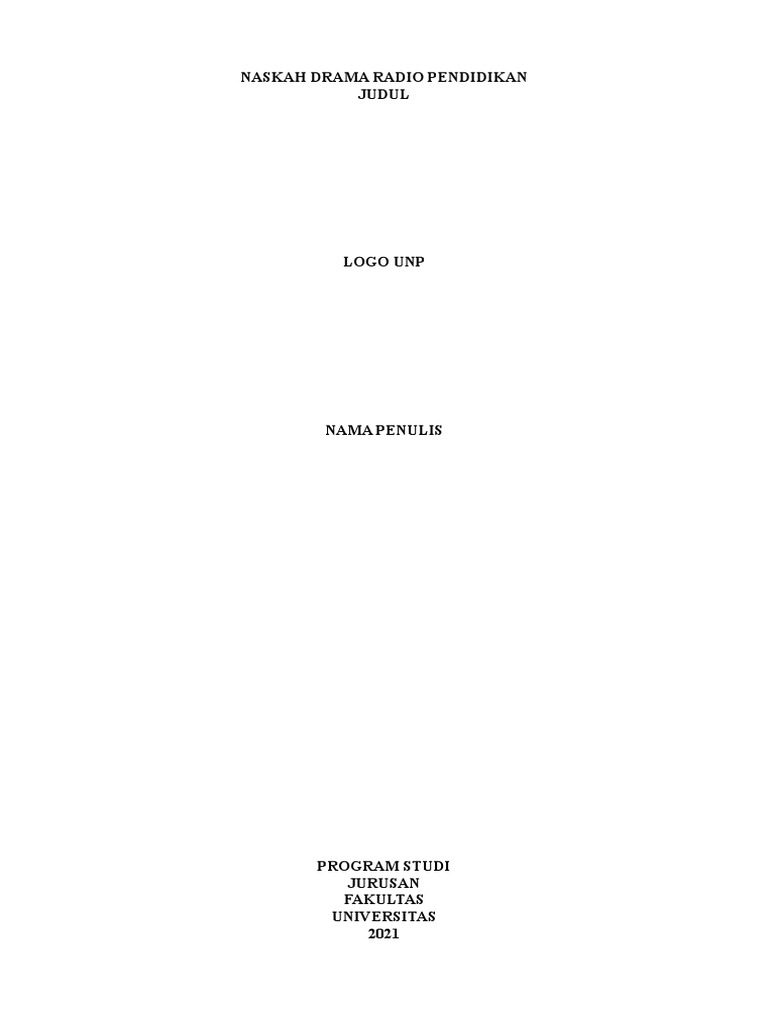 FORMAT NASKAH RADIO Individu | PDF