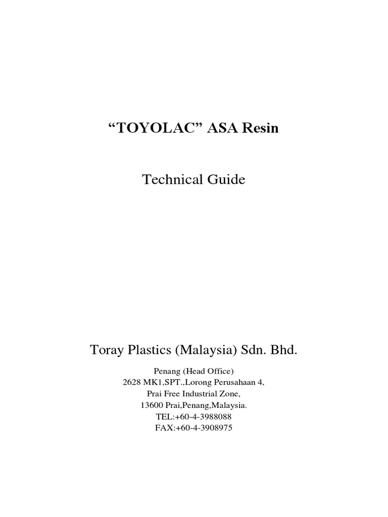 ASA Technical Guide | PDF | Secondary Sector Of The Economy | Materials