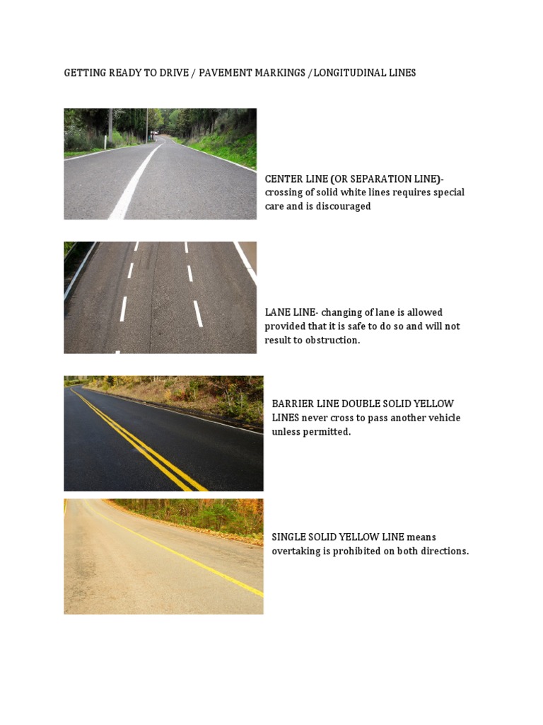 Understanding Pavement Markings and Traffic Signs for Safe Driving ...