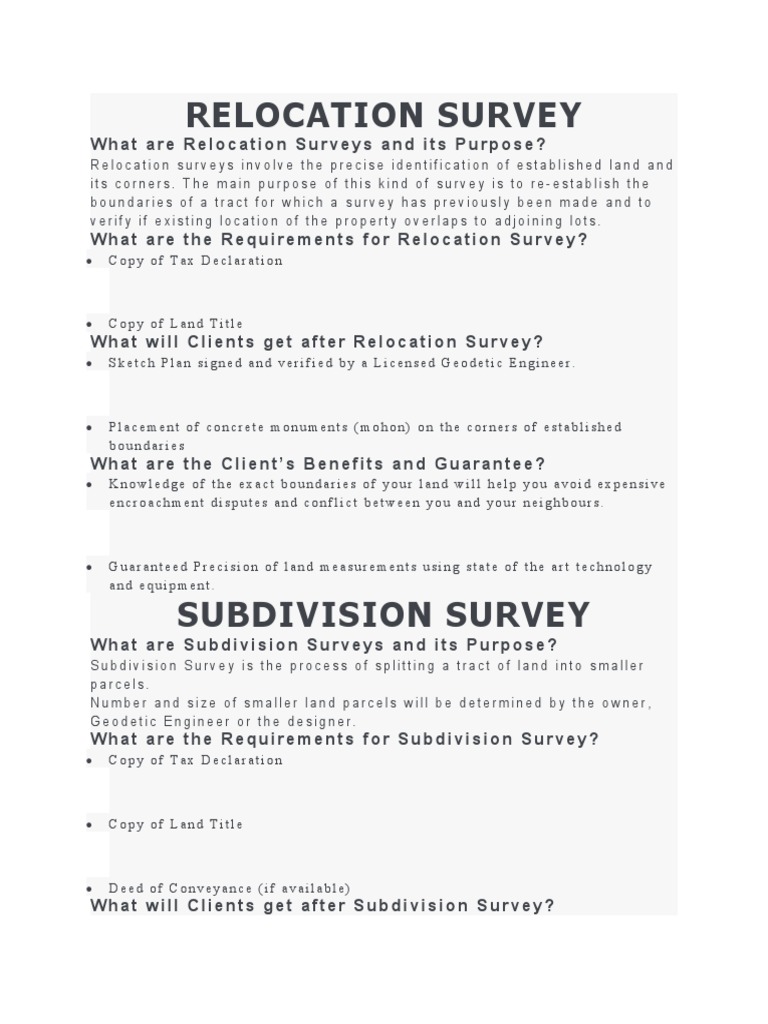 Land Surveys | PDF | Surveying | Land Lot