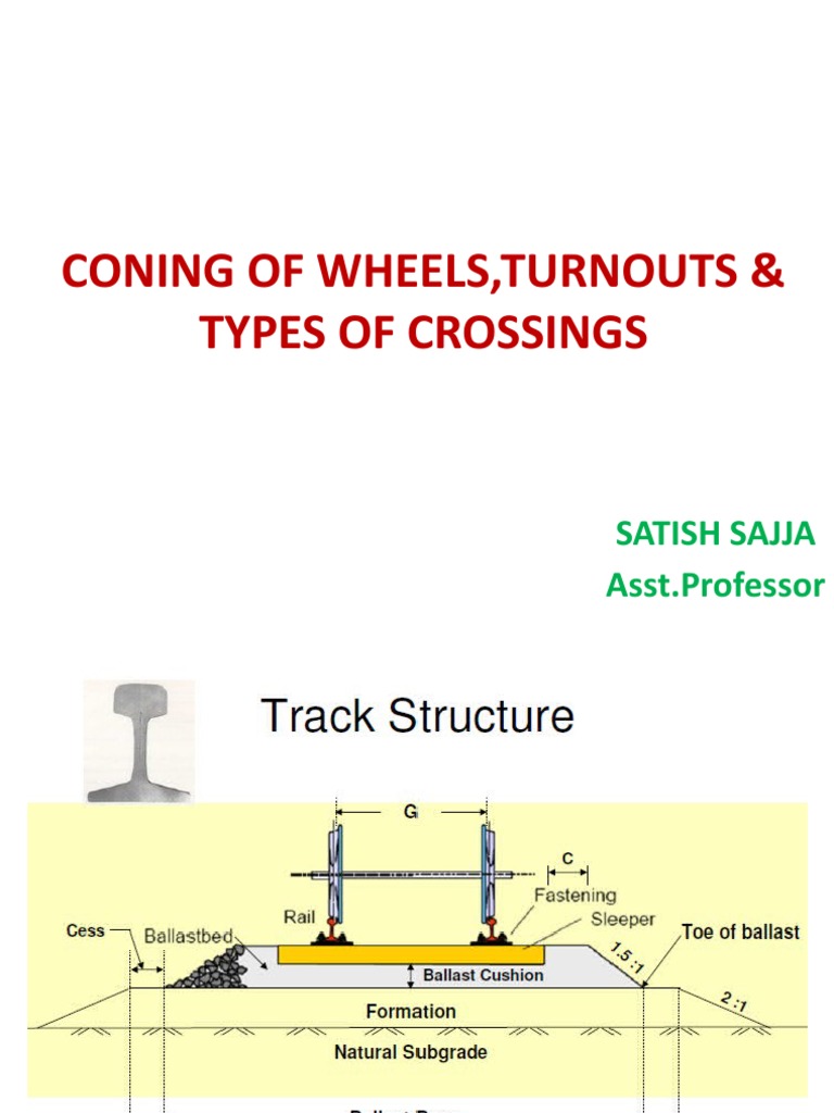Coning of Wheels and Crossing Types | PDF | Rail Transport | Rail ...