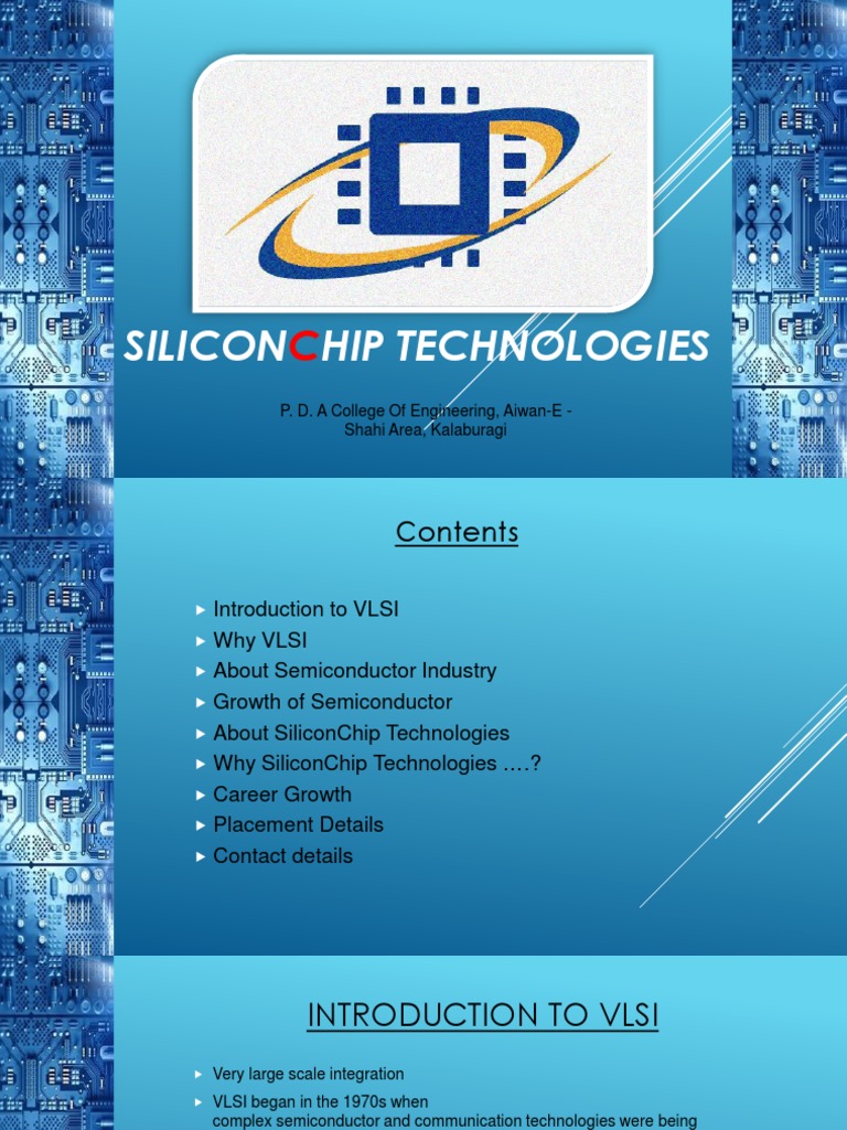 SiliconChip Technologies | PDF | Integrated Circuit | Computer Engineering