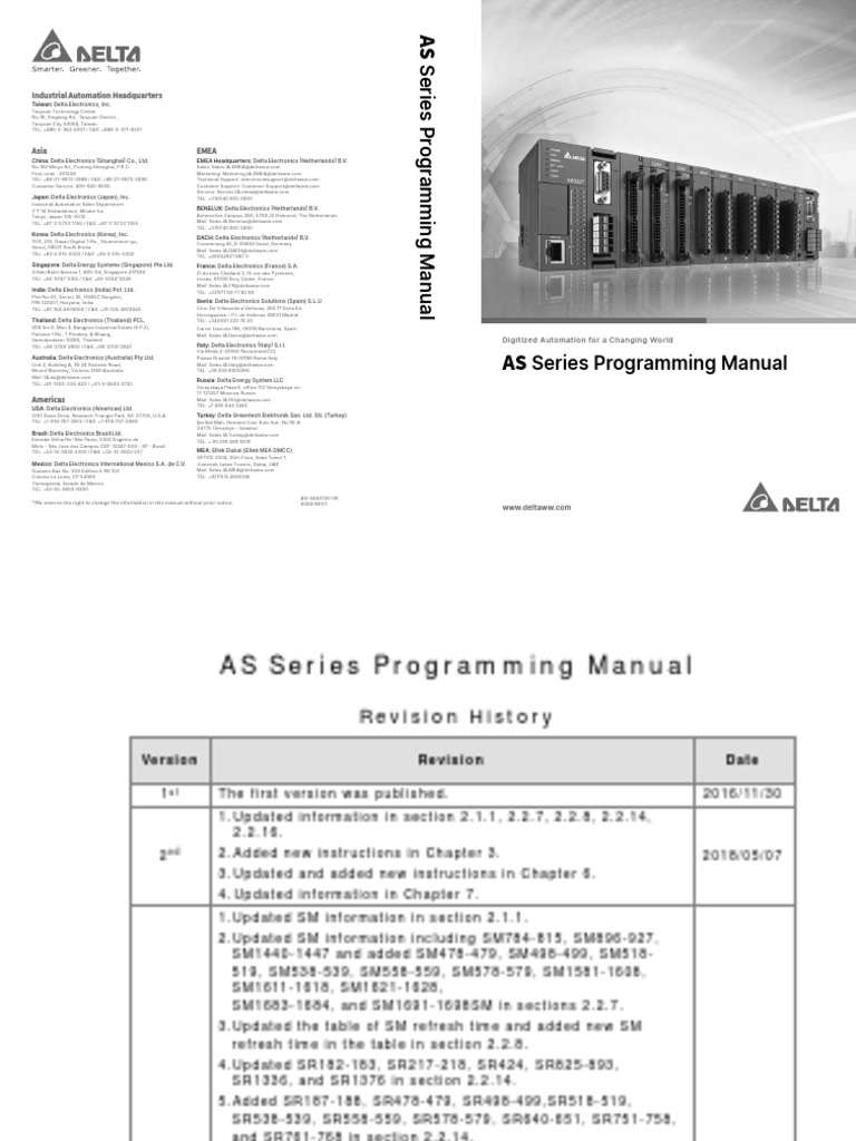 DELTA_Manual_IA-PLC_AS_PM_EN_20220801.pdf | PDF | Programmable Logic ...