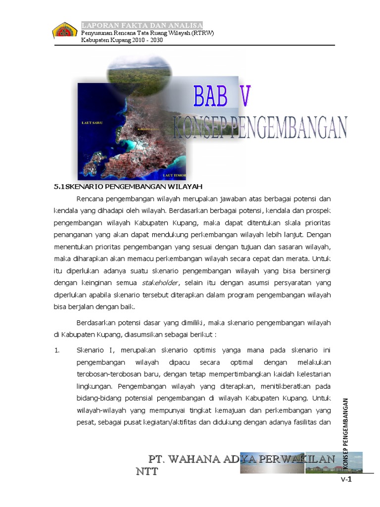 Bab V Konsep Pengembangan Wilayah | PDF