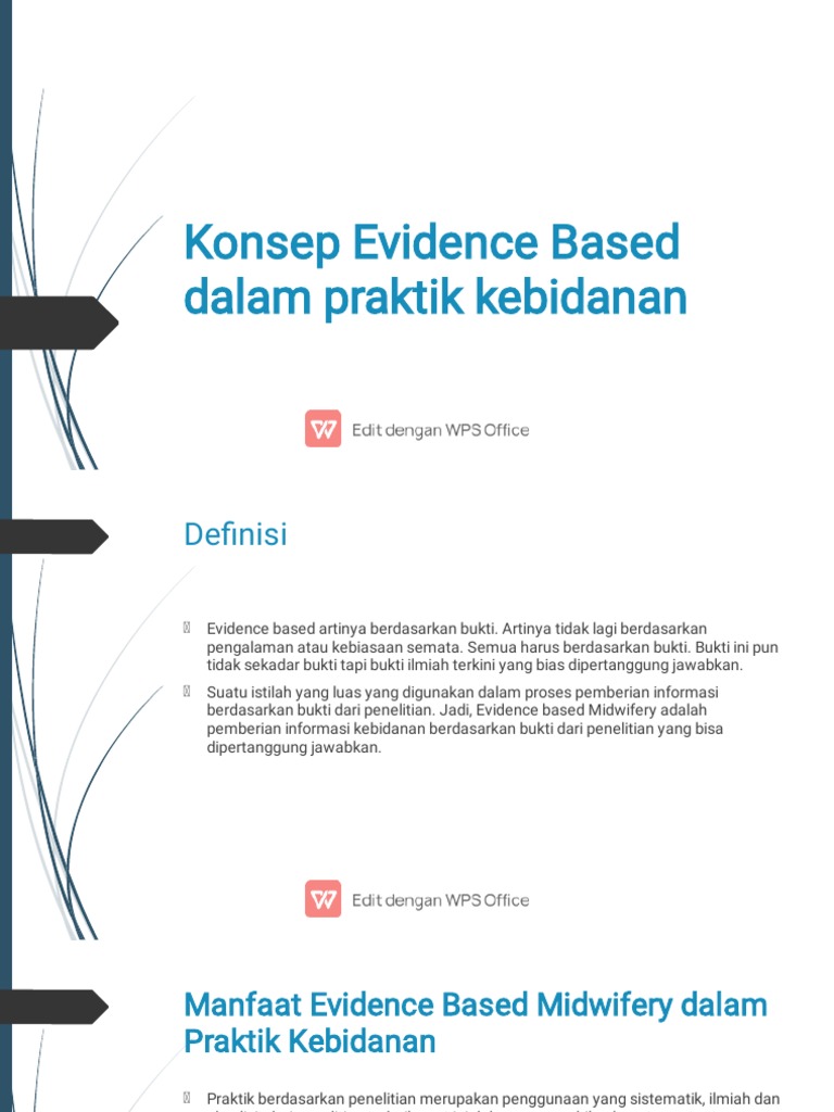 Konsep Evidence Based Dalam Praktik Kebidanan | PDF
