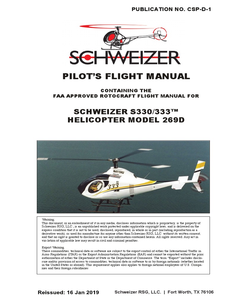 Flight-Manual-Schweizer S330-333-CSP-D-1 PDF | PDF | Helicopter Rotor ...