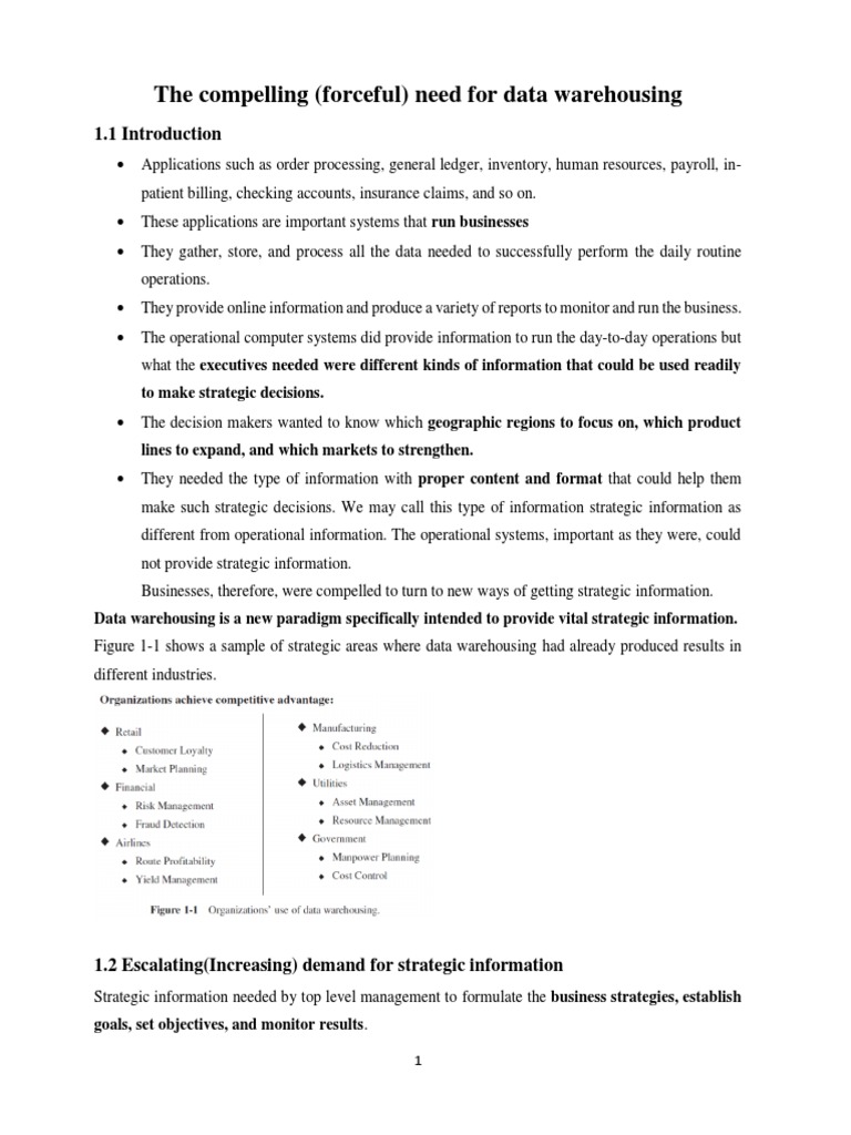 DWM Unit 1 | PDF | Data Warehouse | Metadata DWM Unit 1 | PDF | Data Warehouse | Metadata