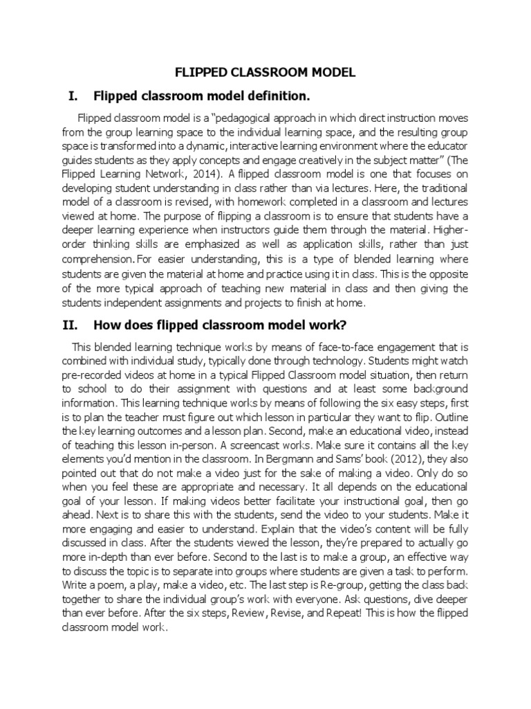 Flipped Classroom Guide | PDF | Learning | Teachers