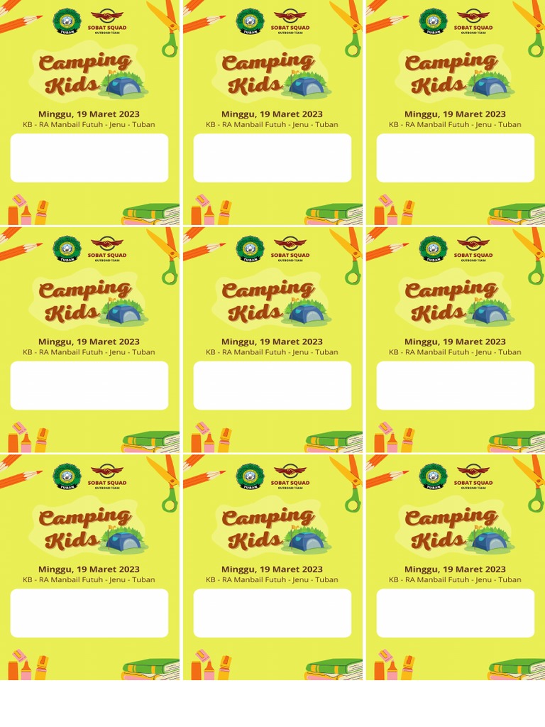 A3plus - ID CARD - B4 - 250 X 353 MM - Sobat Squad | PDF