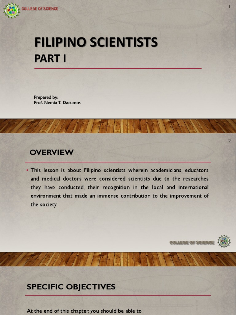 Chapter 5 FILIPINO SCIENTISTS PART 1 PDF | PDF