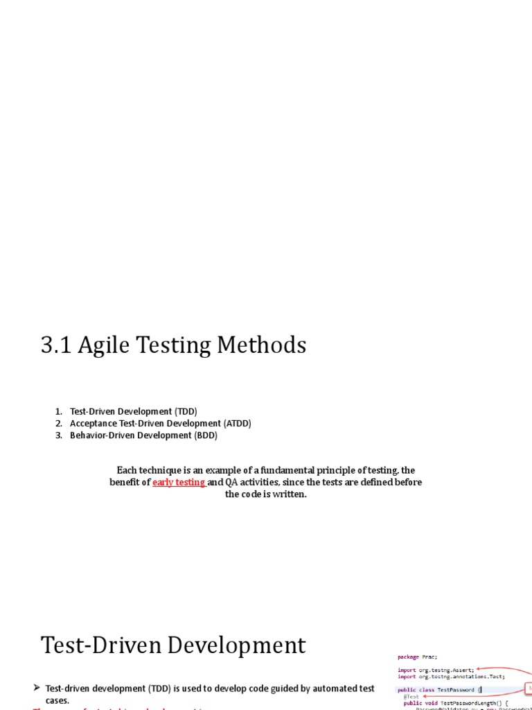 ISTQB-Foundation-Agile-Syllabus - Chapter 3 | PDF | Test Driven ...