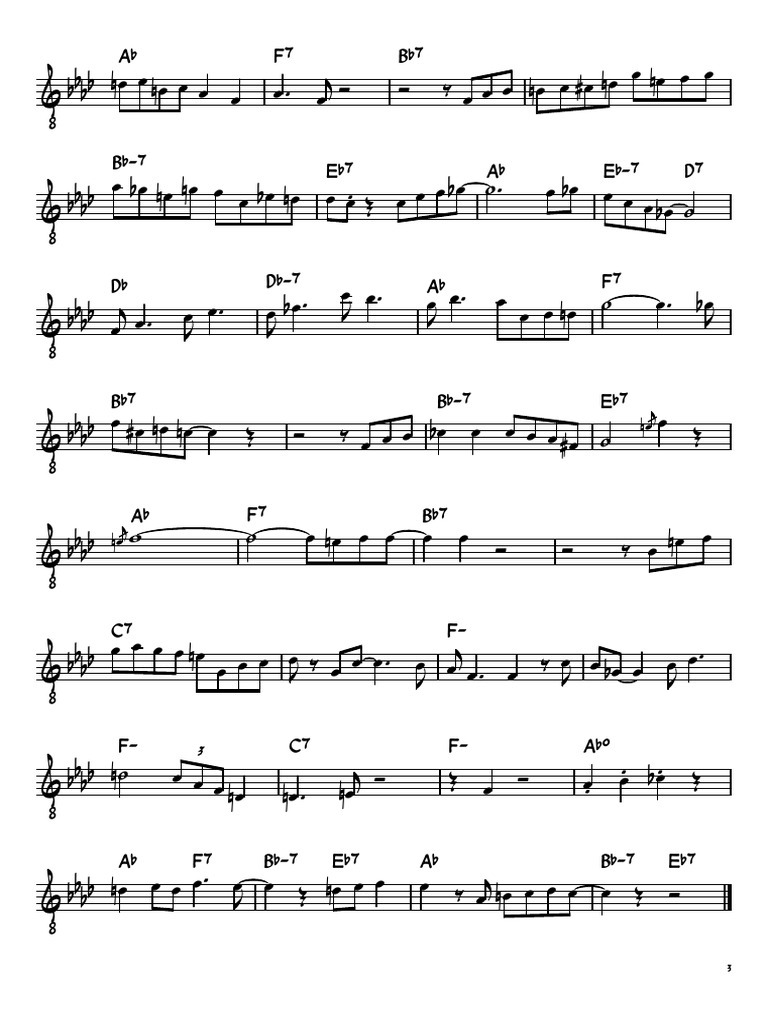 Indiana - Solo Stan Getz P6 PDF | PDF