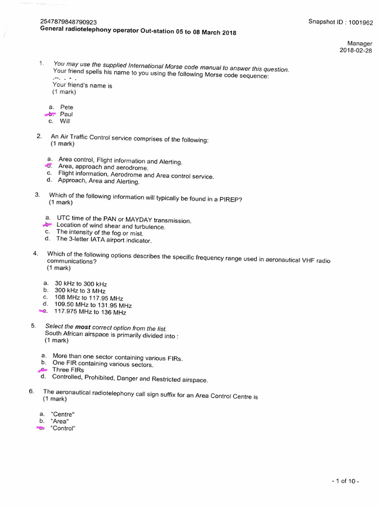 Radiotelephone CPL | PDF