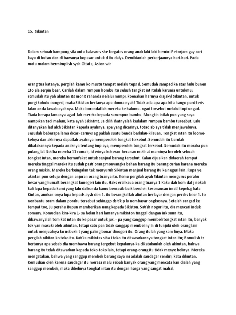 Cerita Lagenda Aceh Selatan-WPS Office | PDF