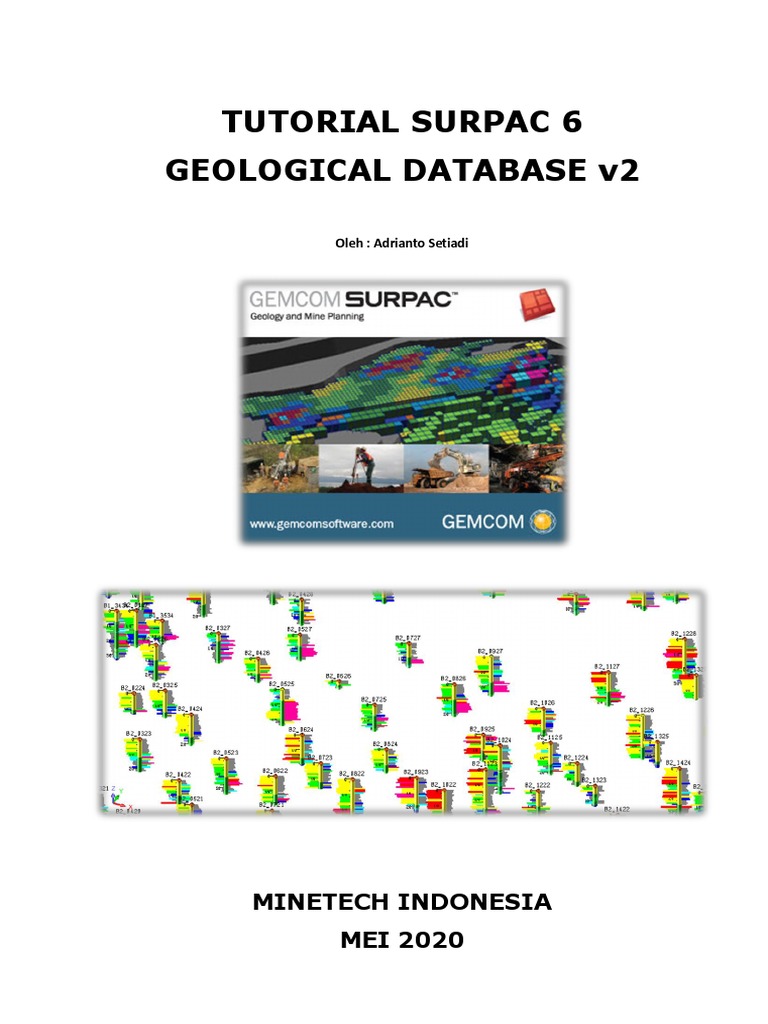 Tutorial Surpac6 - 01 - Geological Database - v2 | PDF