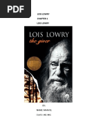 Summary of The Giver Chapter 12 | PDF