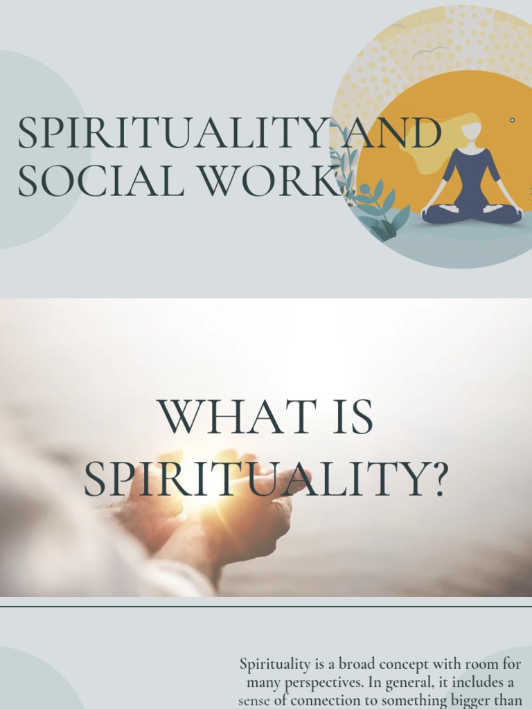 SPIRITUALITY | PDF | Spirituality | Social Work